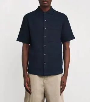 Sandro Waffle-effect Short-sleeve Shirt