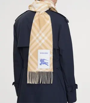Burberry Cashmere Check Scarf