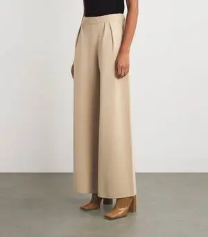 Max Mara Virgin Wool Knitted Trousers