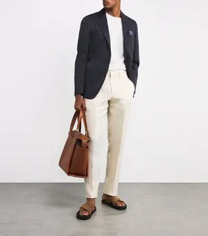 LARDINI Cotton Iconic Drop 7 Blazer