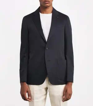 LARDINI Cotton Iconic Drop 7 Blazer