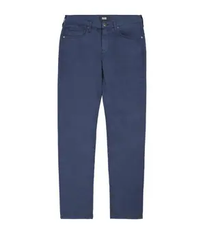 Paige Federal Slim Straight Trousers - Navy