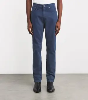 Paige Federal Slim Straight Trousers - Navy