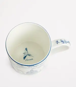 Harrods Bone China Toile Mug - Blue
