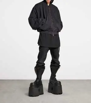 Balenciaga Cotton Hooded Bomber Jacket