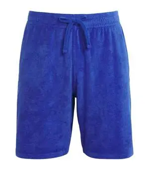 Vilebrequin Cotton-blend Terry Bermuda Shorts - Blue