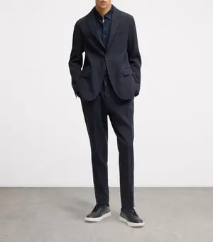 BOSS Linen-blend Slim Blazer