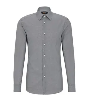 BOSS Printed Slim-fit Shirt