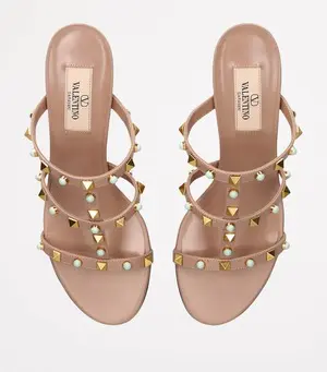 Valentino Garavani Leather Rockstud Mules