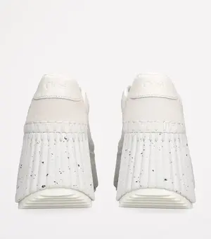 Chloé Leather Nama Runner Platform Sneakers - White