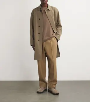 Zegna Suede High-top Sneakers - Beige