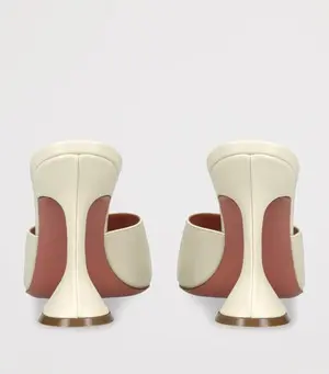 Amina Muaddi Leather Lupita Mules 95
