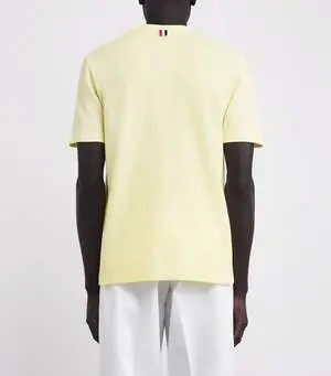 Thom Browne Cotton 4-bar T-shirt - Yellow