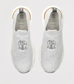 Brunello Cucinelli Cotton Crest Sneakers