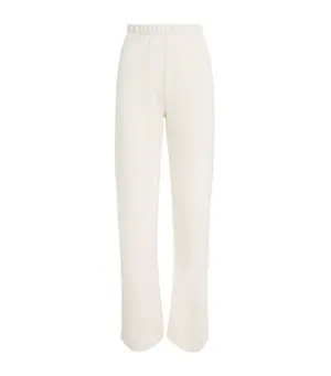 Eterne Cotton-blend French Terry Sweatpants - Ivory
