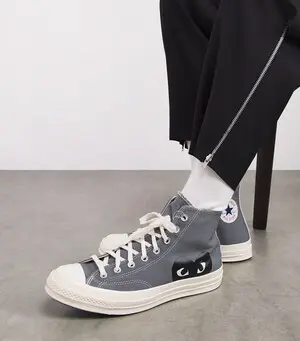 Play Comme Des Garcon X Converse High-top Chuck 70 Sneakers
