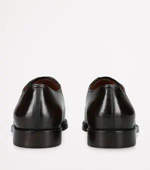 Zegna Leather Torino Derby Shoes - Brown