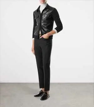 TOM FORD Leather-wool Shirt