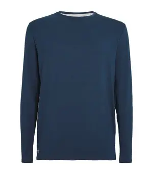HOMEBODY Jersey Cruise Elbow-patch T-shirt - Navy