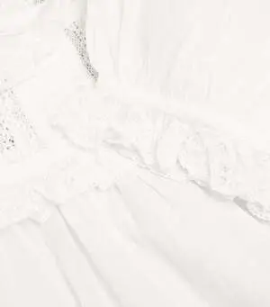 DÔEN Organic Cotton-blend Frances Blouse - White
