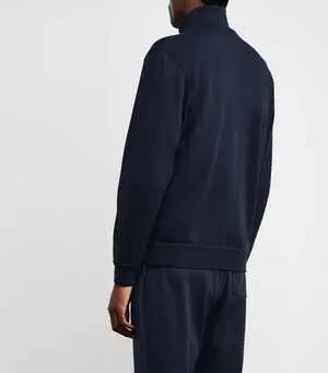 Brioni Cotton-blend Zip-up Sweater