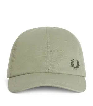 Fred Perry Embroidered Logo Baseball Cap Green