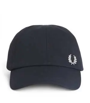 Fred Perry Embroidered Logo Baseball Cap Navy