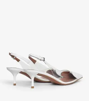 Alaïa Couer Slingback Pumps - White