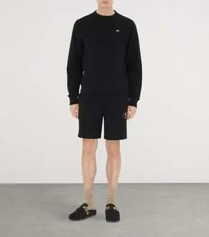 Burberry Cotton Logo Shorts - Black