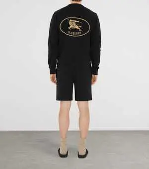 Burberry Cotton Logo Shorts - Black