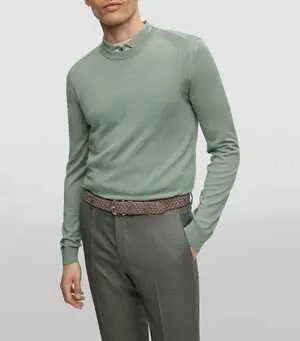BOSS Wool-blend Crew Neck Sweater