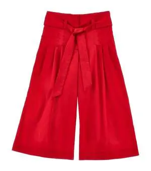 Monnalisa Cotton Pleated Trousers