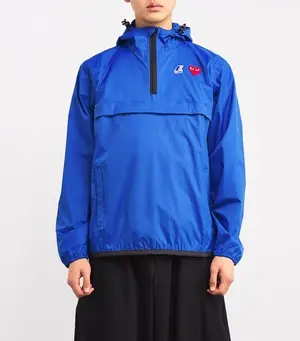 Play Comme Des Garcon X K-way Nylon Jacket - Blue
