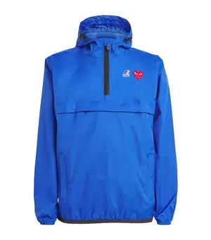 Play Comme Des Garcon X K-way Nylon Jacket - Blue