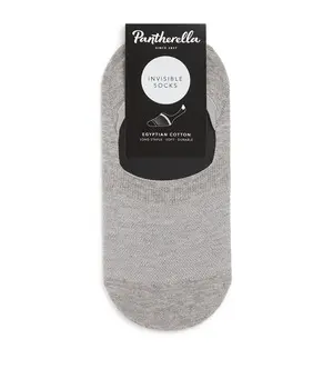 Pantherella Cotton-blend Invisible Socks - White
