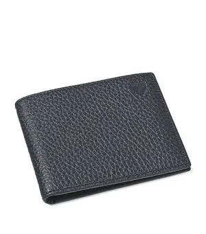 ASPINAL OF LONDON Leather Classic Bifold Wallet - Navy