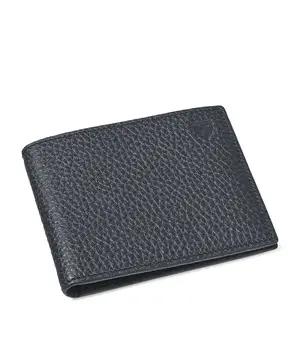 ASPINAL OF LONDON Leather Classic Bifold Wallet - Navy