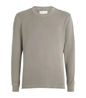 Citizens Of Humanity Cotton Waffle-knit Sweatshirt - Beige