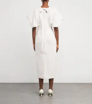 ROKSANDA Calita Midi Dress With Bow Tie