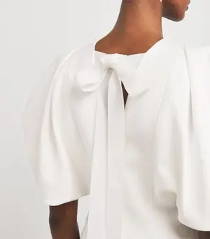 ROKSANDA Calita Midi Dress With Bow Tie