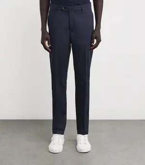 Pal Zileri Cotton Stretch Slim-fit Chinos - Navy