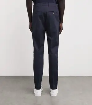Pal Zileri Cotton Stretch Slim-fit Chinos - Navy