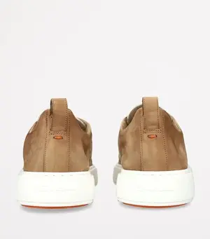 Santoni Nubuck Leather Sneakers