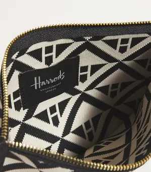 Harrods Geometric Jacquard Pouch
