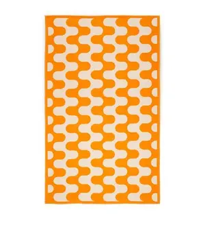 Frette Wool Modernism Throw - Orange