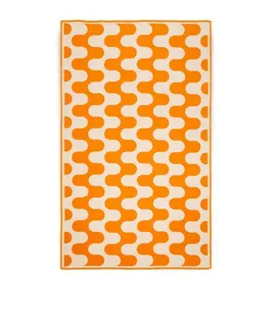 Frette Wool Modernism Throw - Orange