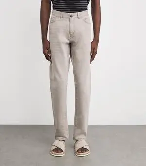 Isaia Straight-leg Jeans - Brown