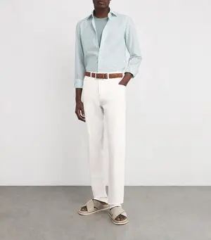 Isaia Straight-leg Jeans - White
