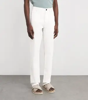 Isaia Straight-leg Jeans - White