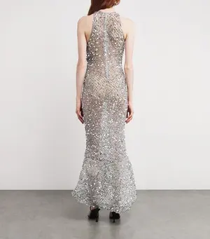 Lapointe Sequinned Fishtail Midi Dress